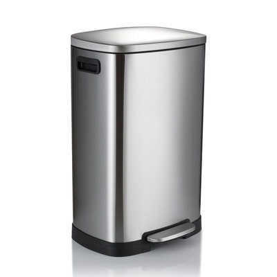 425mm Length Stainless Steel 13 Gallon Trash Can For Kitchen