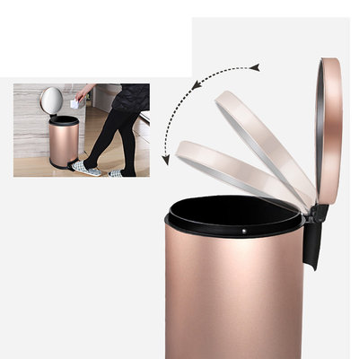 Rose Gold 2.1 Gallon Stainless Steel Garbage Can