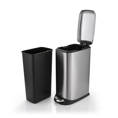 410 Stainless Steel 24L Hands Free Kitchen Trash Can