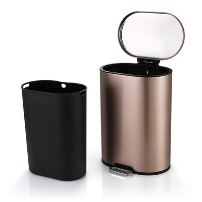 320mm Height 6 Litre Metal Trash Can With Foot Pedal