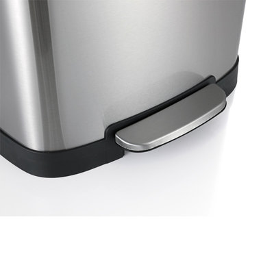Stainless Steel Rectangular 13.2 Gallon Kitchen Recycling Bins