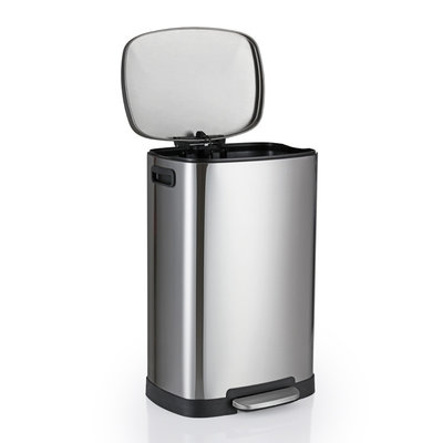 13.2 Gallon 410 Stainless Steel Foot Pedal Trash Can