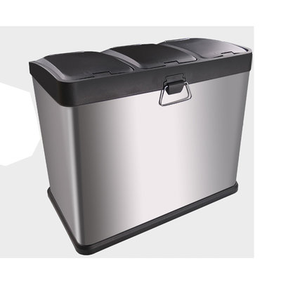 Fingerprint Proof 24L Stainless Steel Double Trash Can